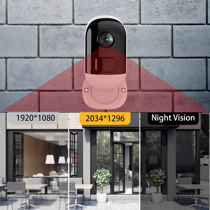 Smart Wireless Battery Powered HD IP PIR Camera