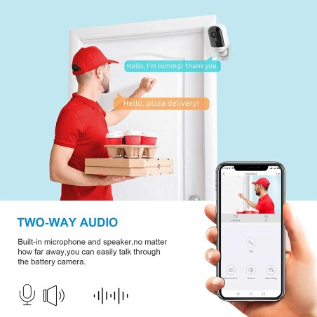 Smart Wireless Battery Powered HD IP PIR Camera